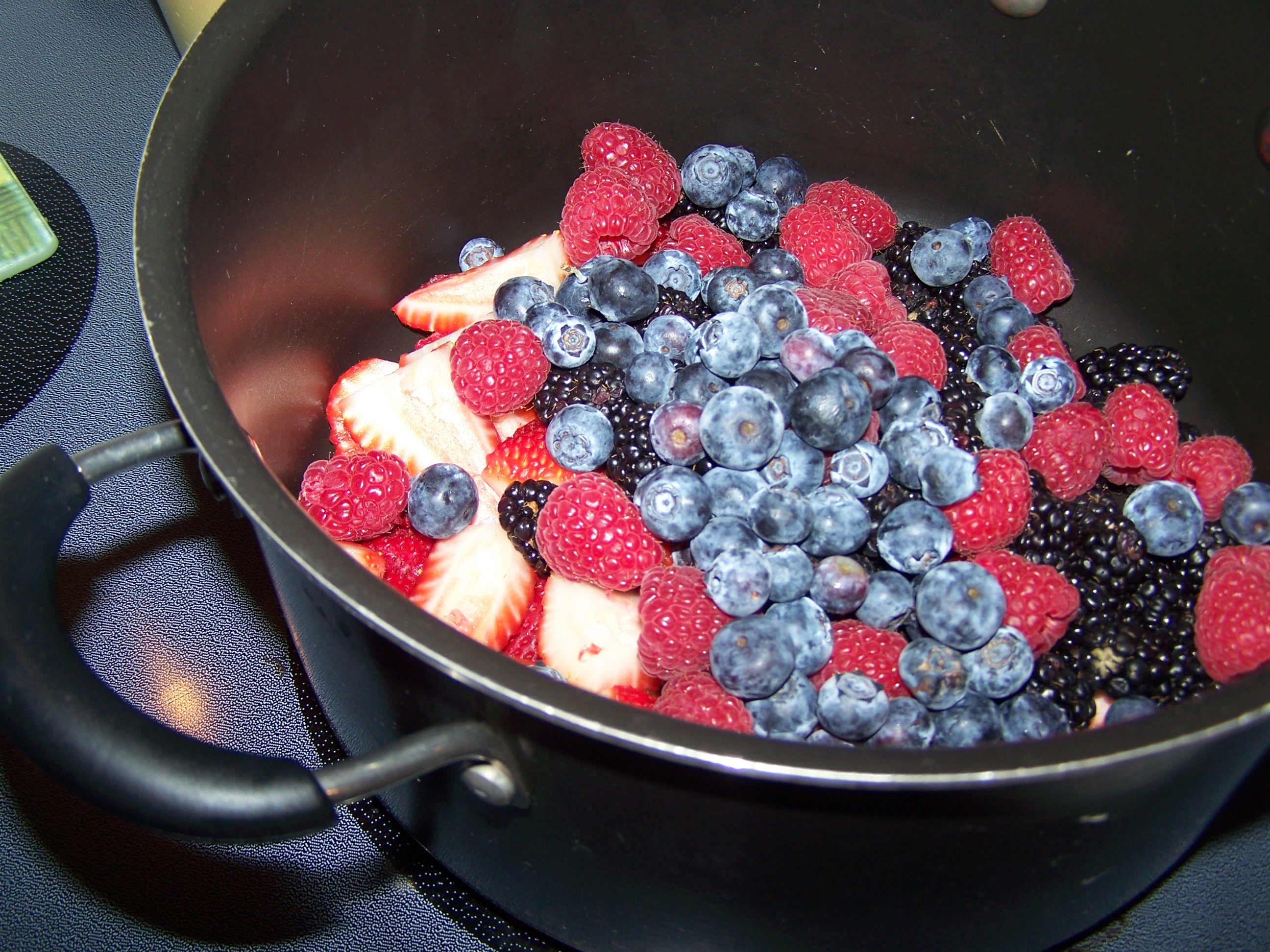 Homemade Summer Fruit Jam and Bread